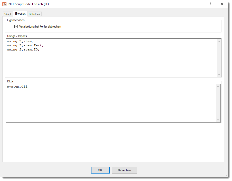 Heater .NET Script - dynamische Code Ausführung