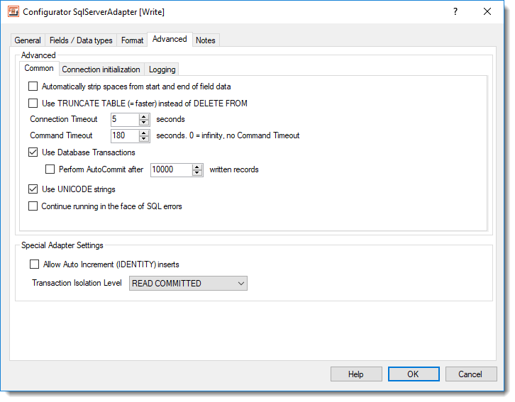 Import, Export and Update MS SQL Server Tables