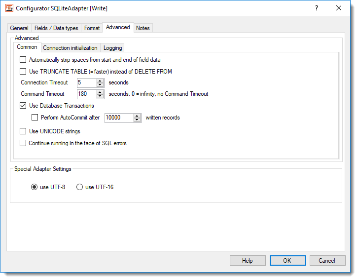 Import, Export and Update SQLite Databases