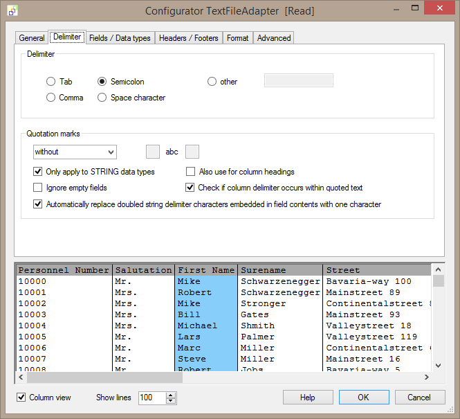 Import Export Text Files CSV TXT Flat Files FlowHeater